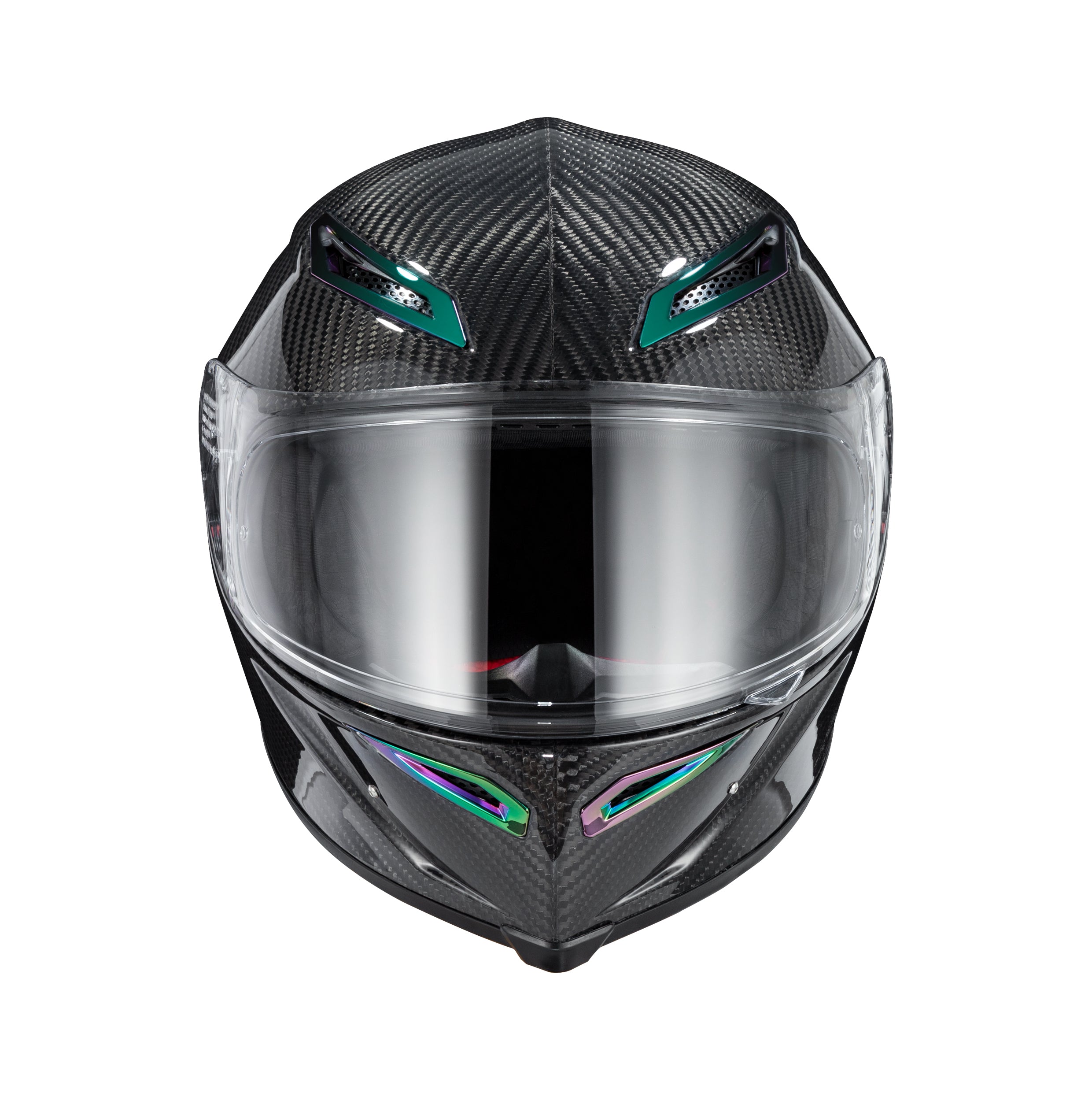 Ironking Helmet 3K Carbon Fiber Full-Face Helmet - Lightweight Gloss F ...